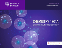 The University of Western Ontario, Chemistry 1301A Course Workbook ...