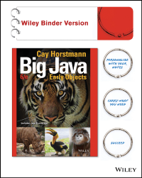 Horstmann, Big Java: Early Objects, 6e - Perusall